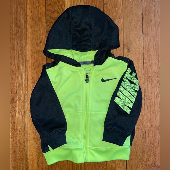 Nike | Shirts & Tops | 525 Nike Neon Green Drifit Zip Up | Poshmark